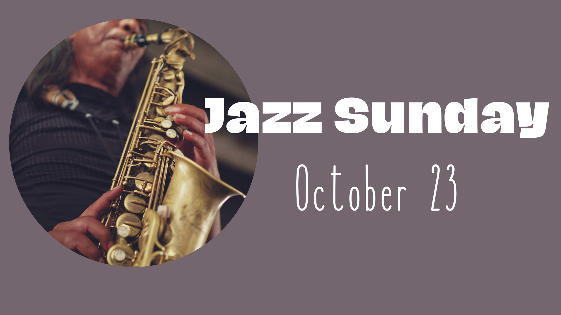 Jazz Sunday – Oct. 23 – The First Congregational Church of Reading