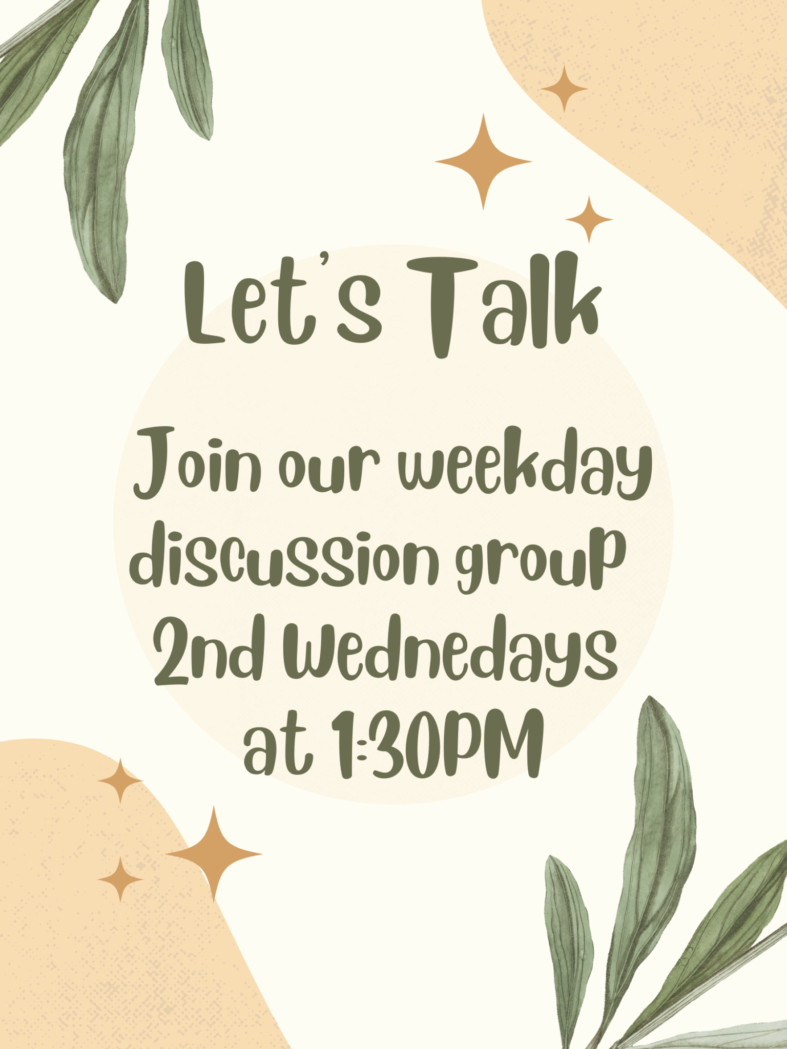 “Let’s Talk” Moves to Second Wednesdays – The First Congregational ...