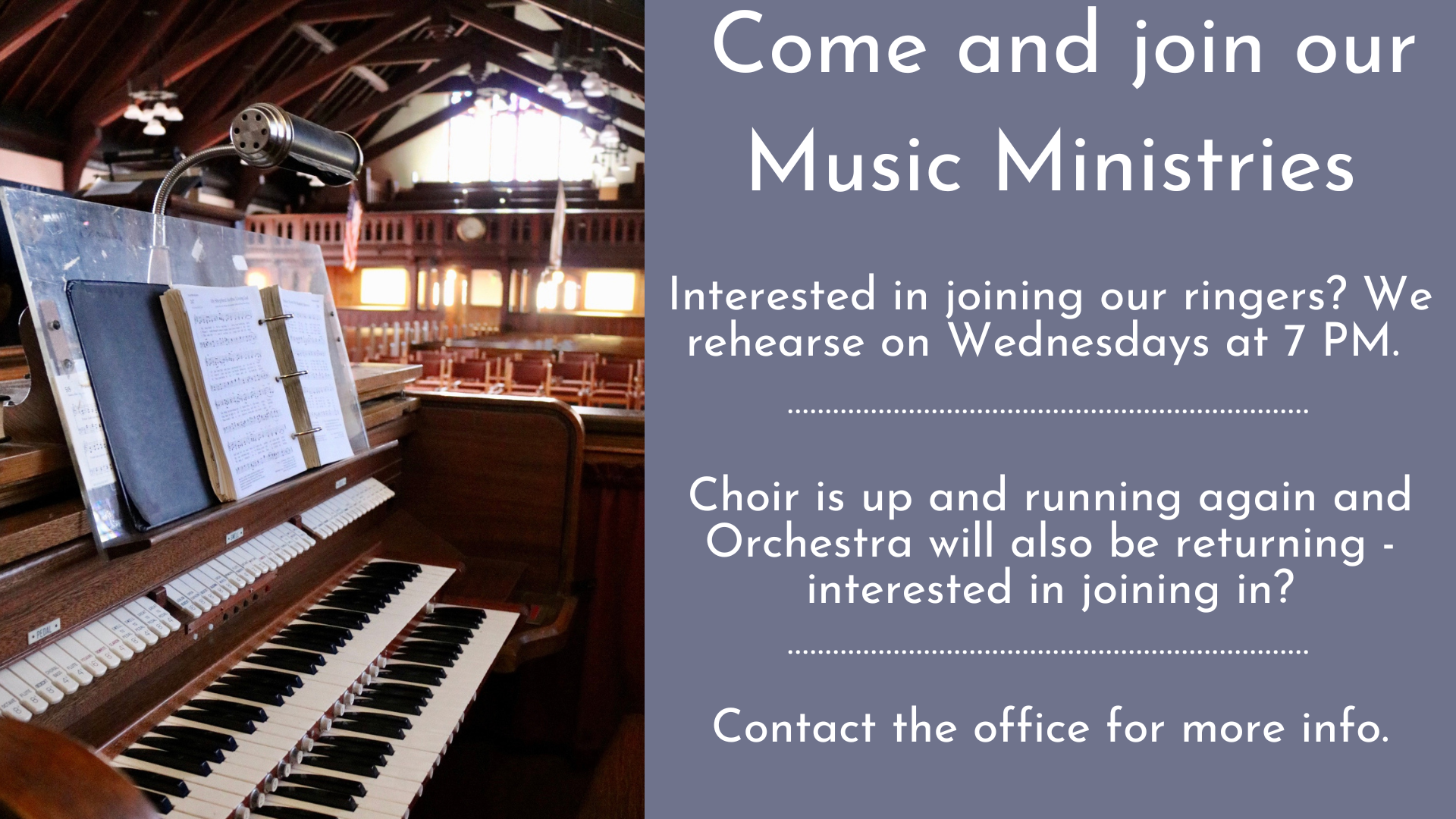 Come and join our Music Ministries! – The First Congregational Church ...