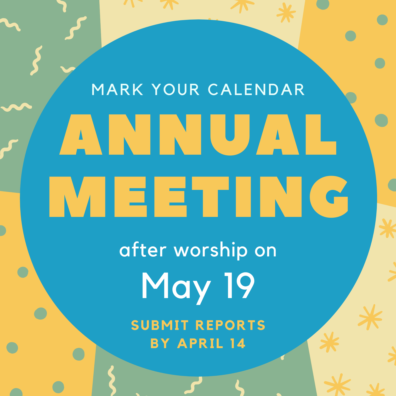 Save the Date for Annual Meeting! – The First Congregational Church of ...