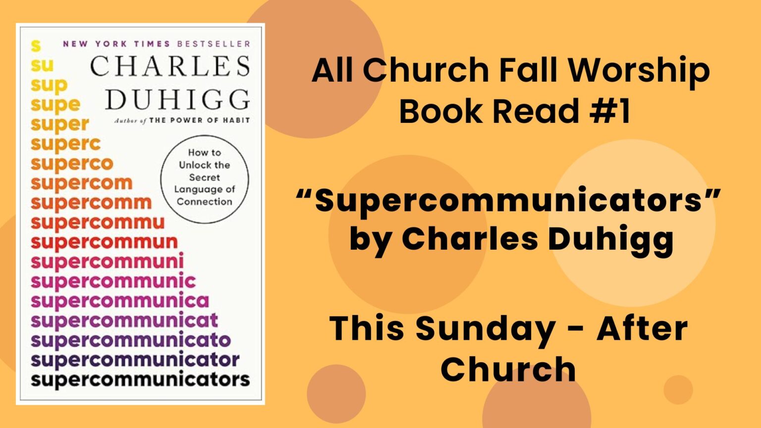 Join Our Sunday Book Discussion: All Are Welcome! – The First ...