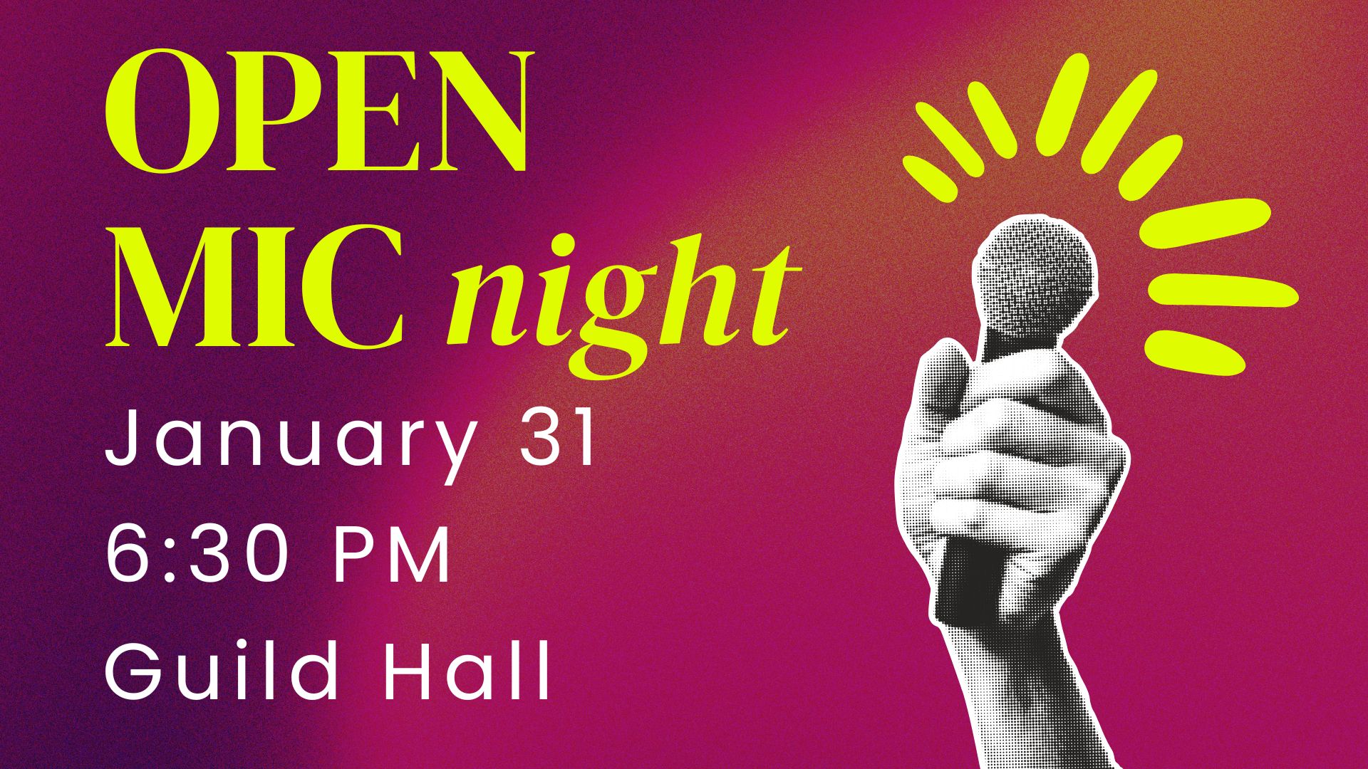 Open Mic – The First Congregational Church of Reading